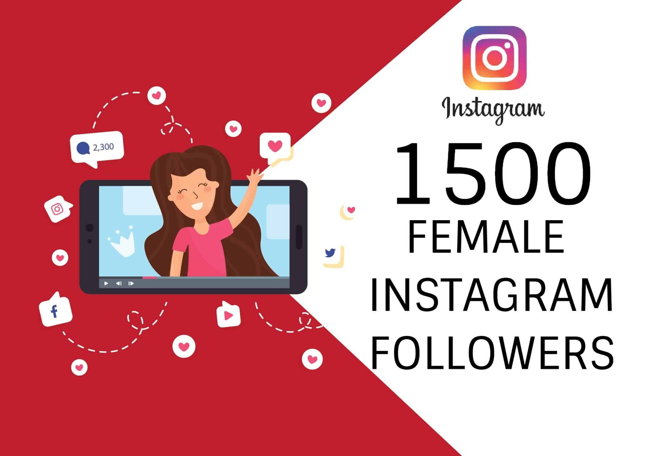 1500 Female instagram followers | YTVIEWS.IN