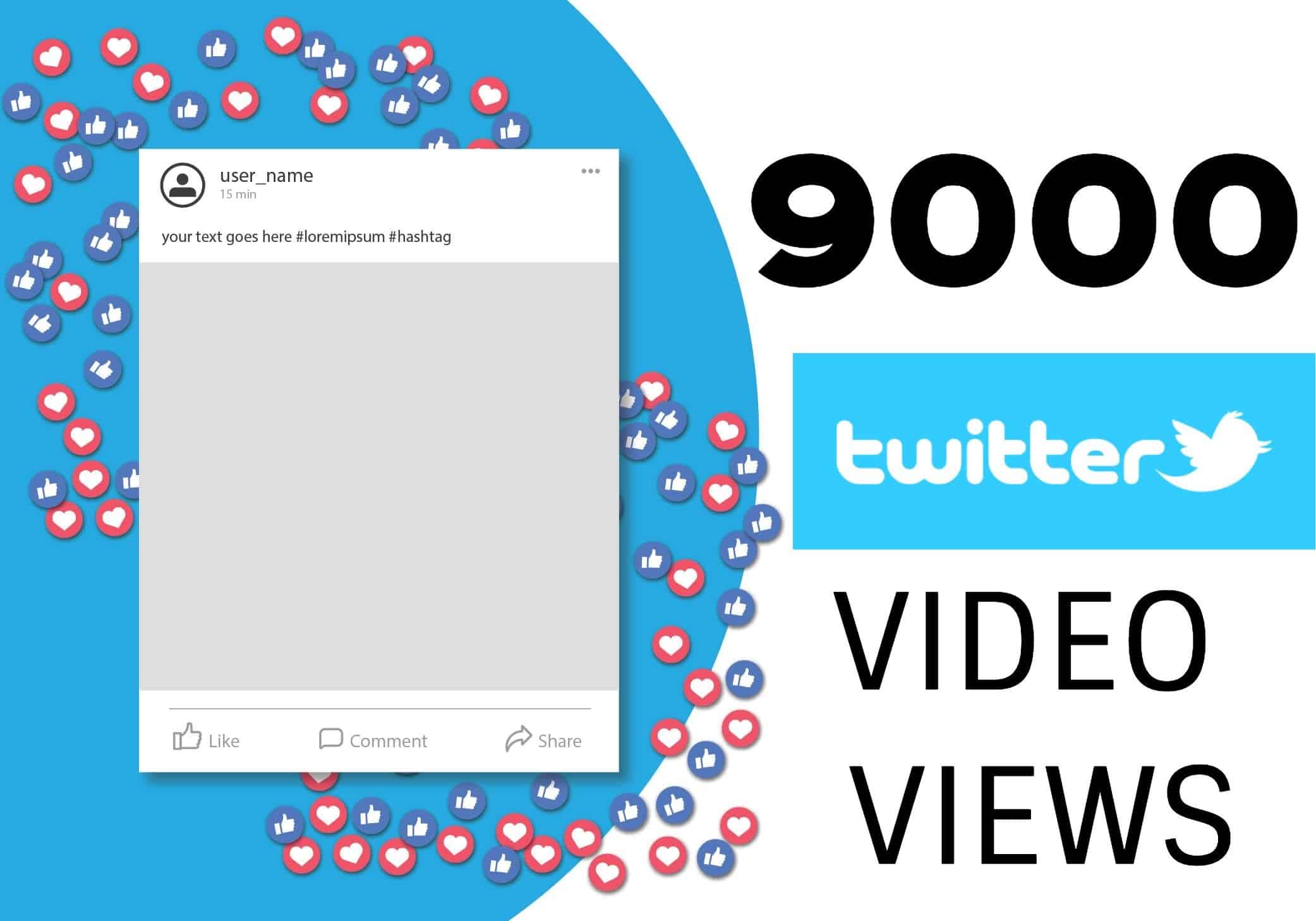 50000 Twitter video views Campaign | YTVIEWS.IN