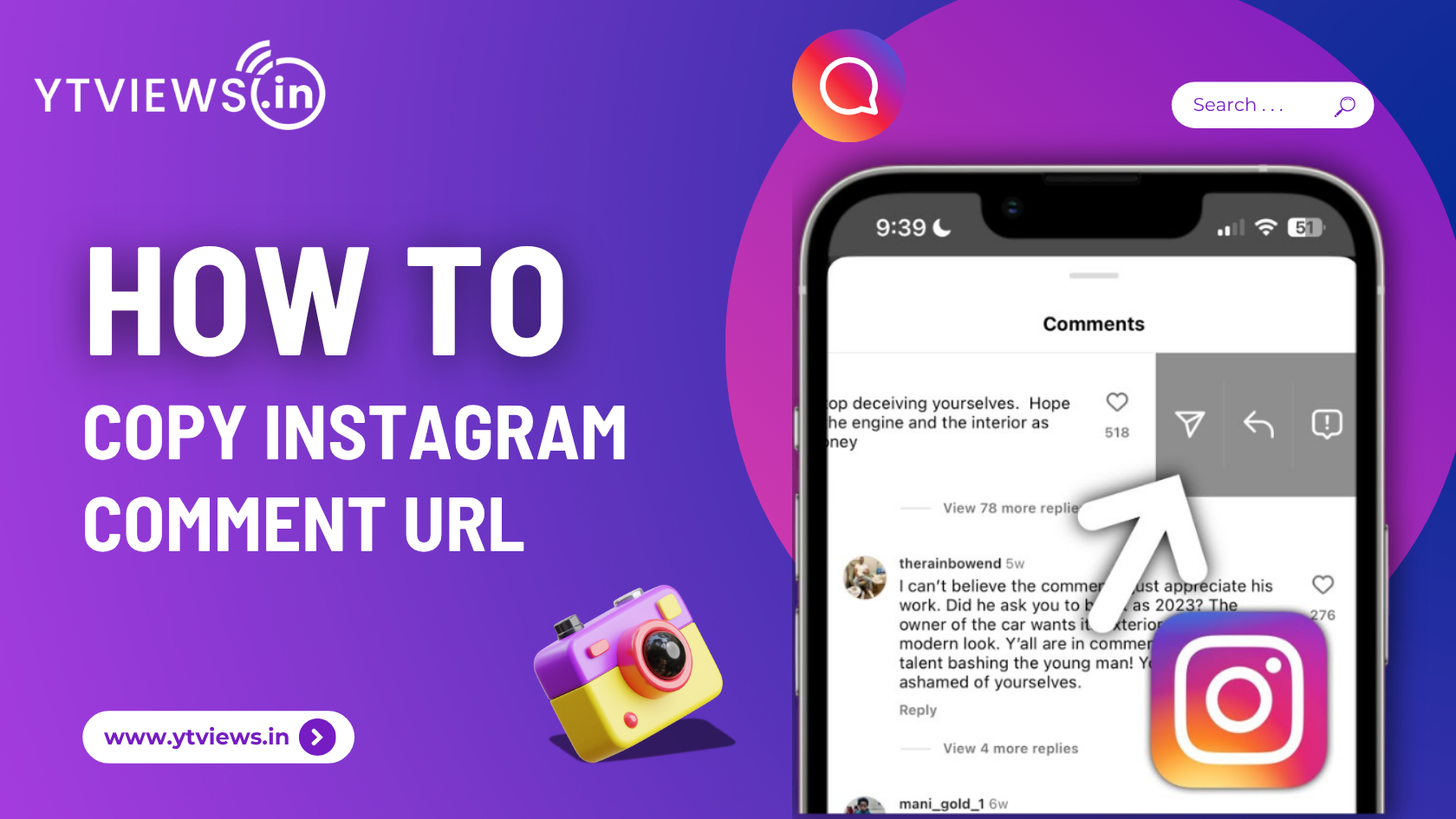 How to Copy a Link from an Instagram Comment? | YTVIEWS.IN